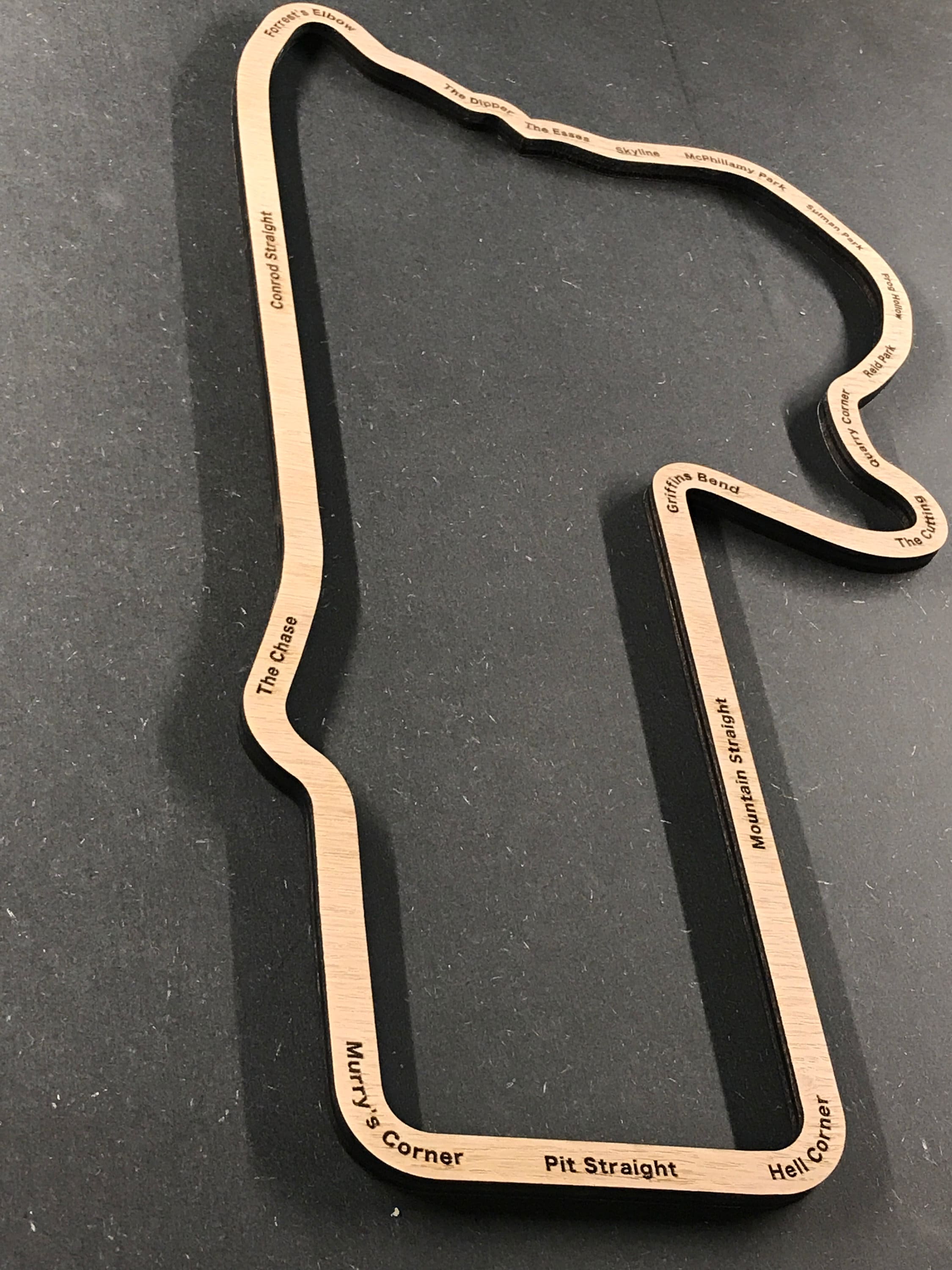 Bathurst Circuit Outline With Labels - Etsy Australia