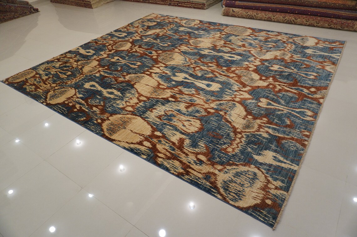 12x14 Area Rug Afghan Hand Knotted Wool Rug Oversize | Etsy