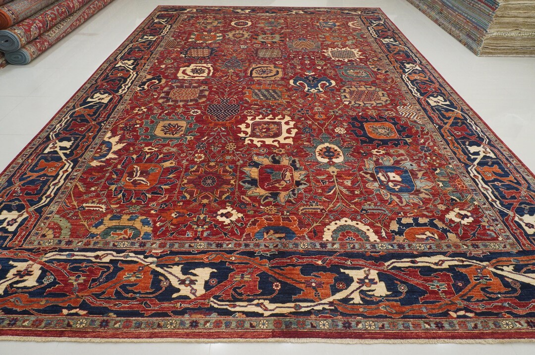 11x17 Red Bidjar Area Rug - Afghan Hand Knotted Veg Dyes Wool Gallery ...