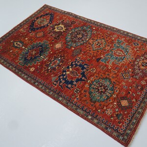Red 4x6 Baluch Area Rug - Afghan Hand Knotted Veg Dye Wool Oriental ...