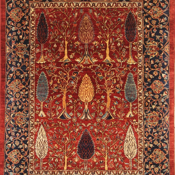 Red Persian Rug - Etsy