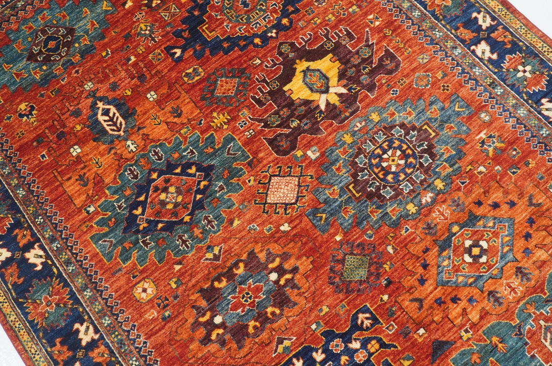 6x9 Red Baluch Oriental Area Rug - Traditional Afghan Hand Knotted Wool ...