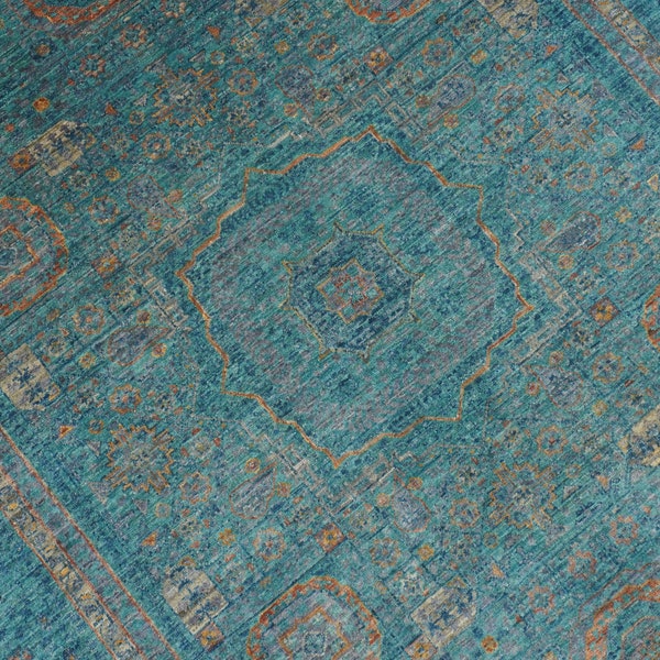 Turquoise Rug - Etsy