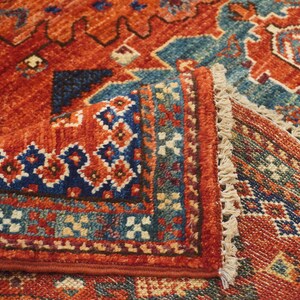 Red 4x6 Baluch Area Rug - Afghan Hand Knotted Veg Dye Wool Oriental ...