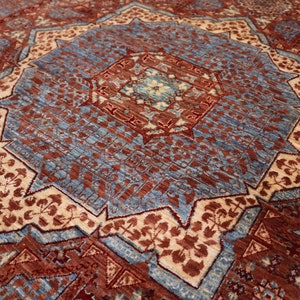 5x7 Brown Mamluk Area Rug - Super Fine Hand Knotted Veg Dye Wool ...