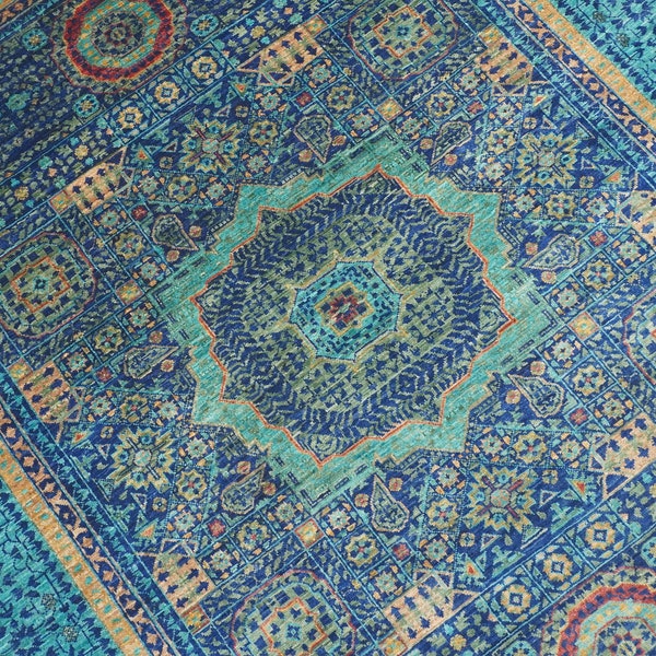 Turquoise Rug - Etsy