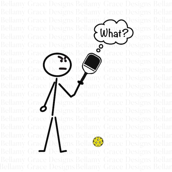Pickleball Stick Figure - Etsy UK
