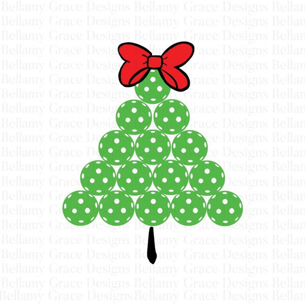 Christmas Pickleball Clipart - Etsy