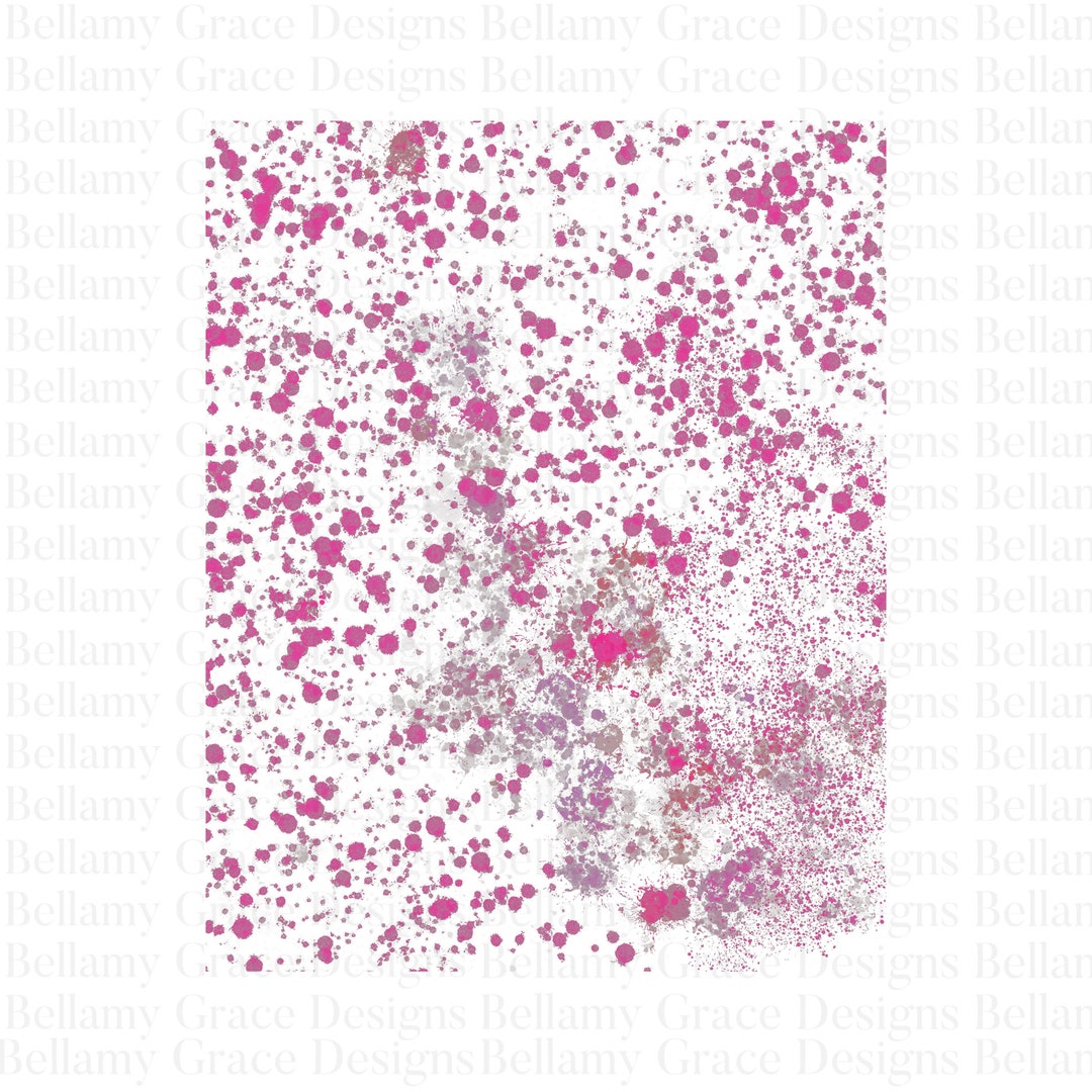 Pink Transparent Paint Splatter Background | Sublimation Design ...
