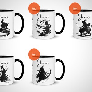 Personalized Samurai Mug: Bushido Virtues, Custom Warrior Silhouette - Etsy