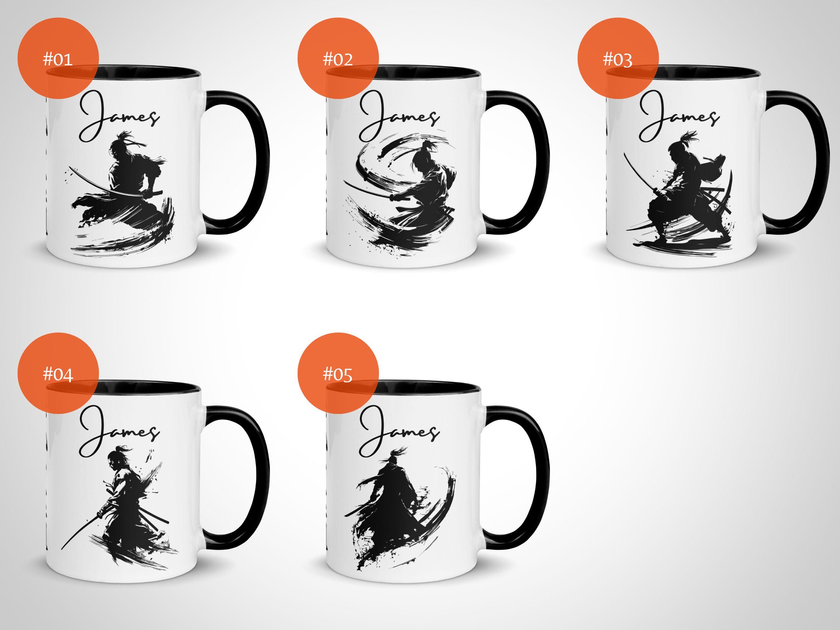 Personalized Samurai Mug: Bushido Virtues, Custom Warrior Silhouette - Etsy