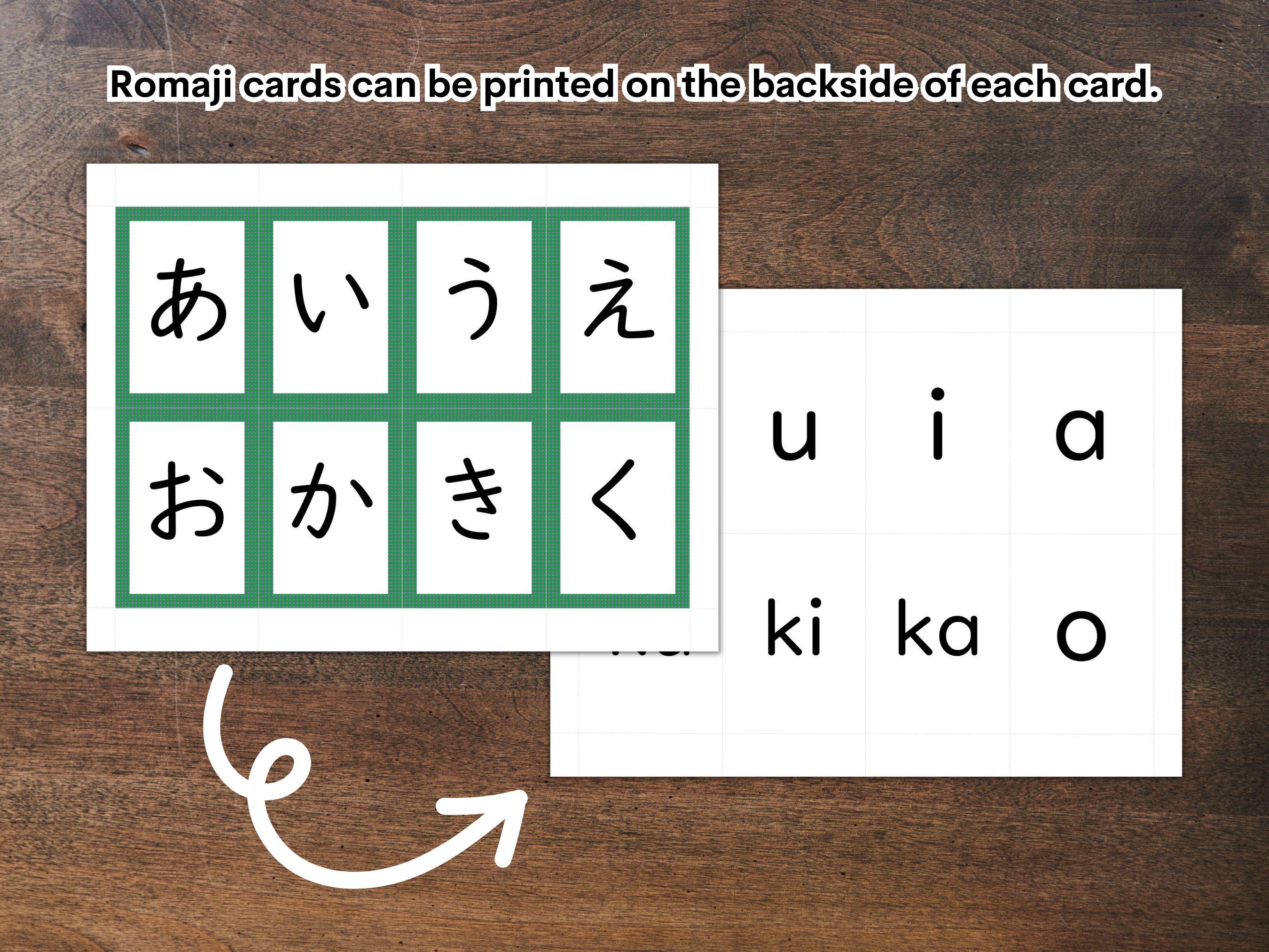 Hiragana Katakana Flashcard Bundle: Japanese Learning (printable PDF ...