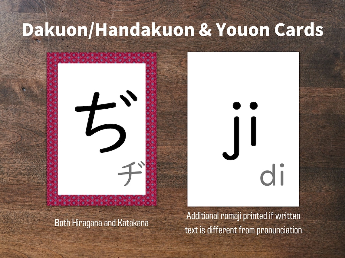 Hiragana Katakana Flashcard Bundle, Learning Japanese, Japanese ...