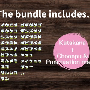 Katakana Canva Frame Template, Japanese Katakana Canva Frame: Simple ...