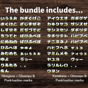 Hiragana and Katakana Canva Frame Template, Japanese Character Canva ...