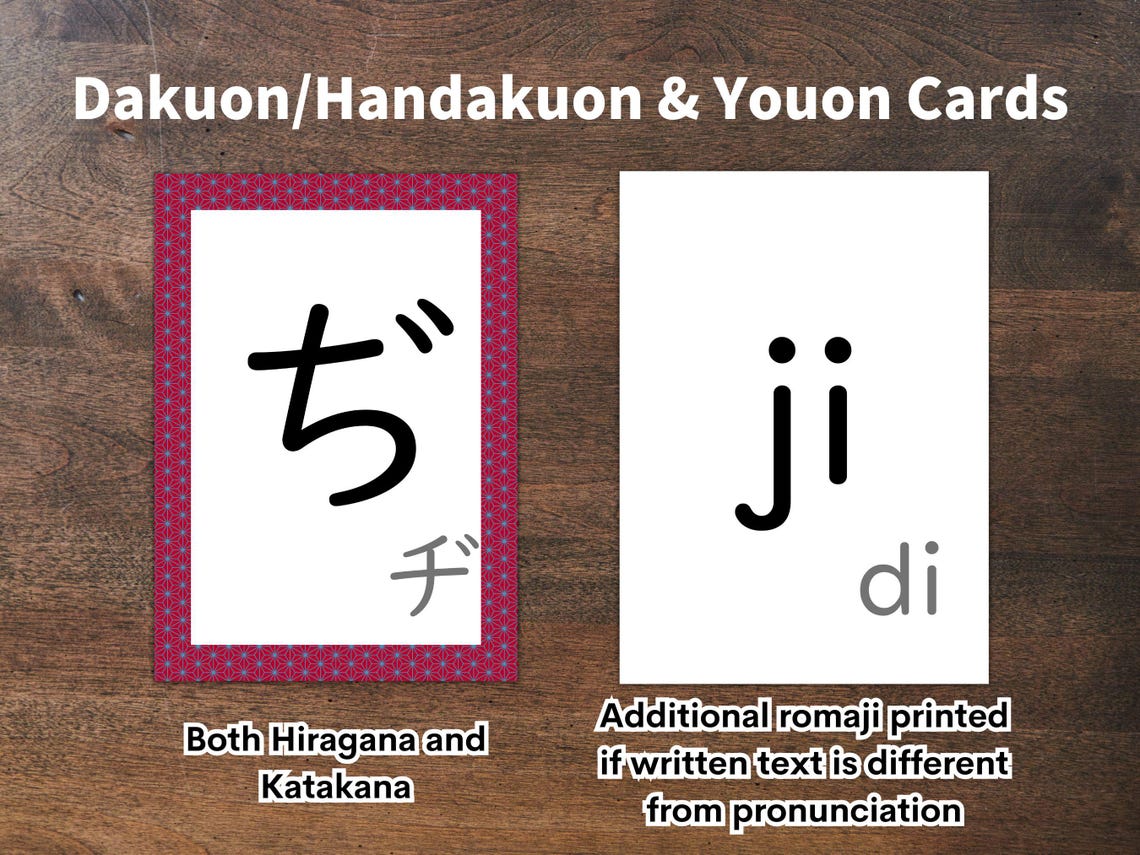 Hiragana Katakana Flashcard Bundle: Japanese Learning (printable PDF ...