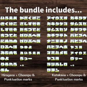 Hiragana and Katakana Canva Frame Template, Japanese Character Canva ...