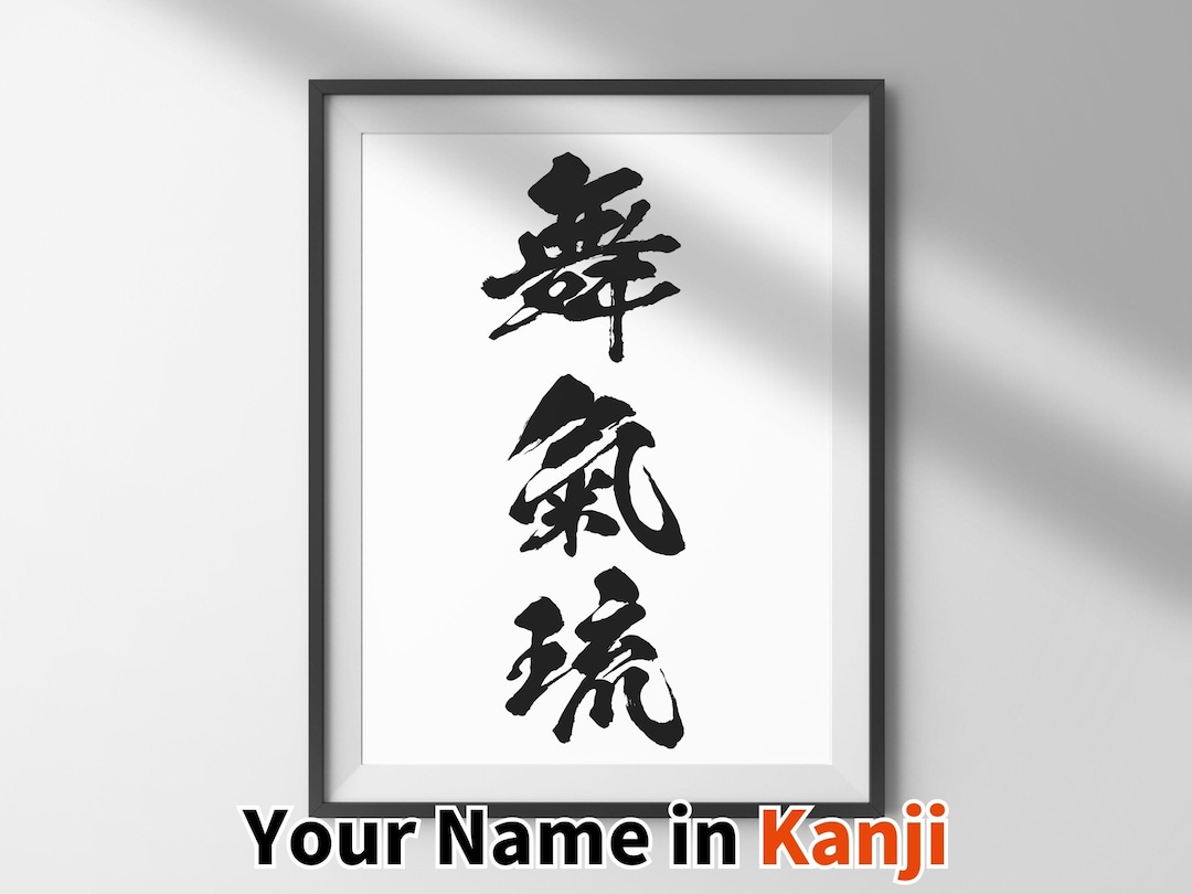 Your Name in Kanji, Your Name in Japanese, Transliterated Kanji Name ...