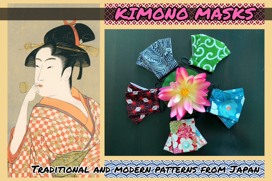 Origami-style Kimono Masks 2 - Etsy