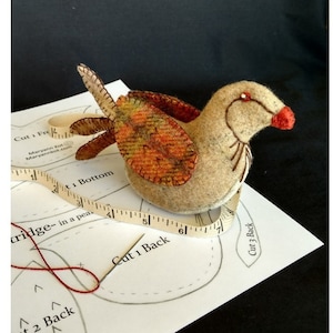 Partridge Applique Kit - Partridge in a Pear Tree - Partridge ...