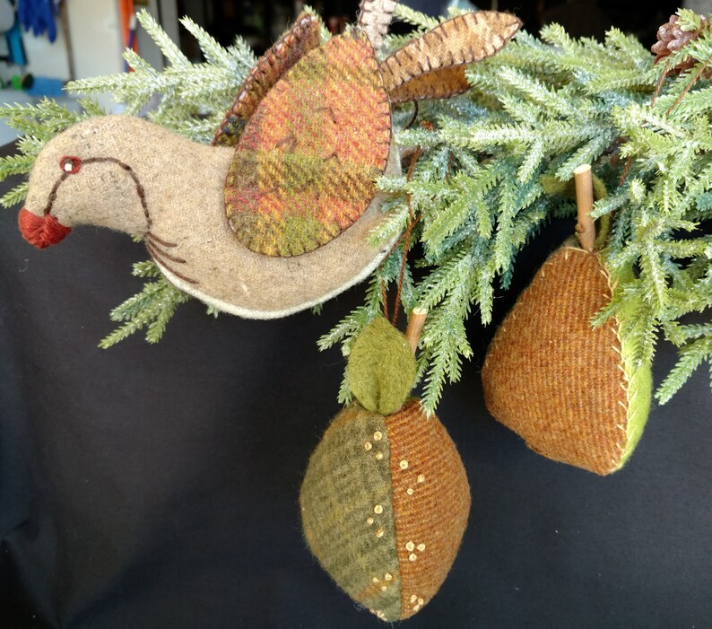 Partridge Pattern, Wool Bird Pattern, Pattern and Instructions - Etsy