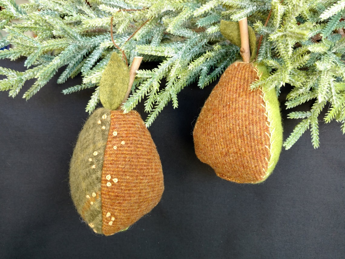 Pear Pattern, Wool Pear Pattern, Pear Pattern and Instructions - Etsy