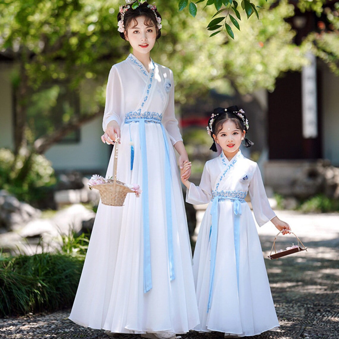 Girls Hanfu New Parent-child Dress Mother and Daughter Tang - Etsy