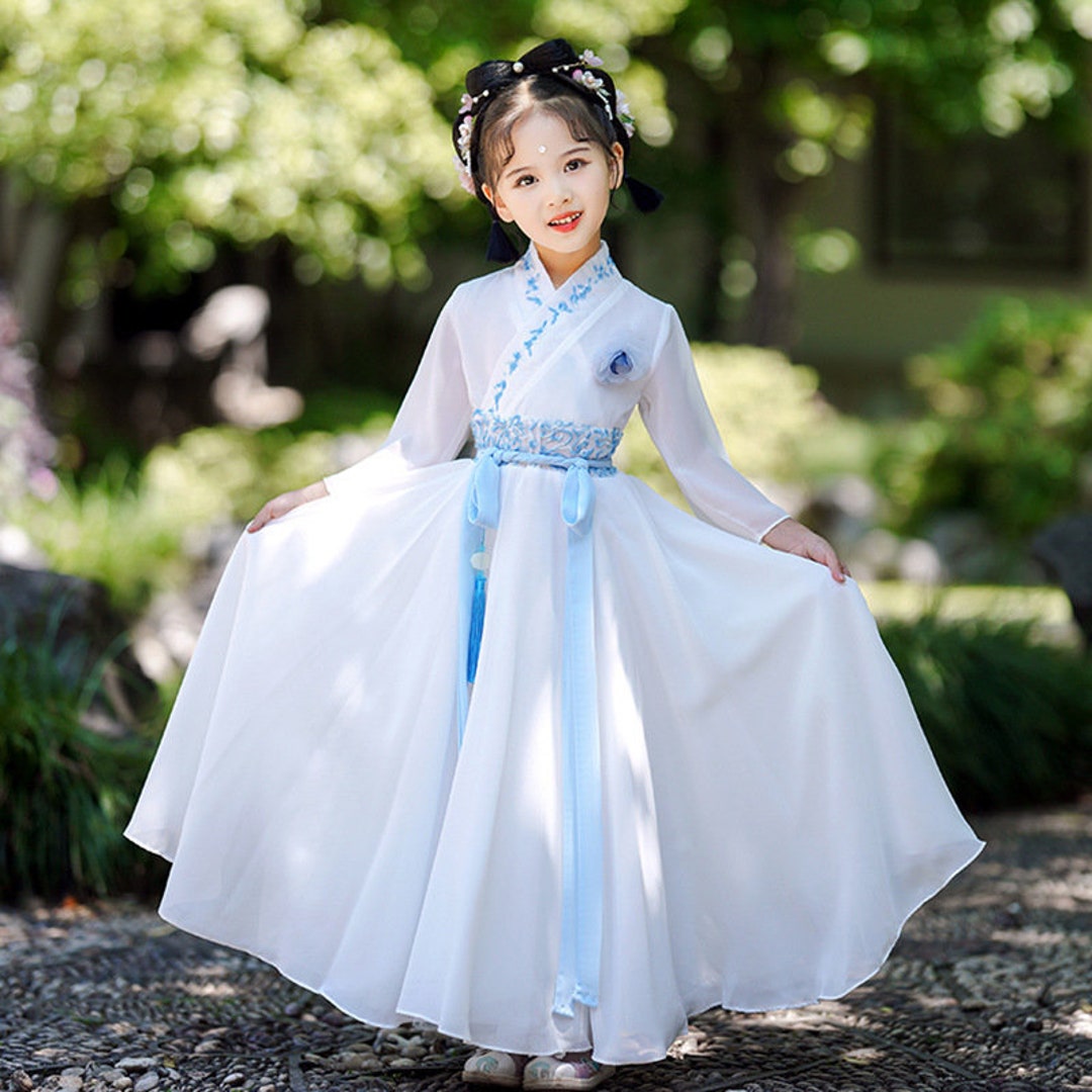 Girls Hanfu New Parent-child Dress Mother and Daughter Tang Suit Guoxue ...