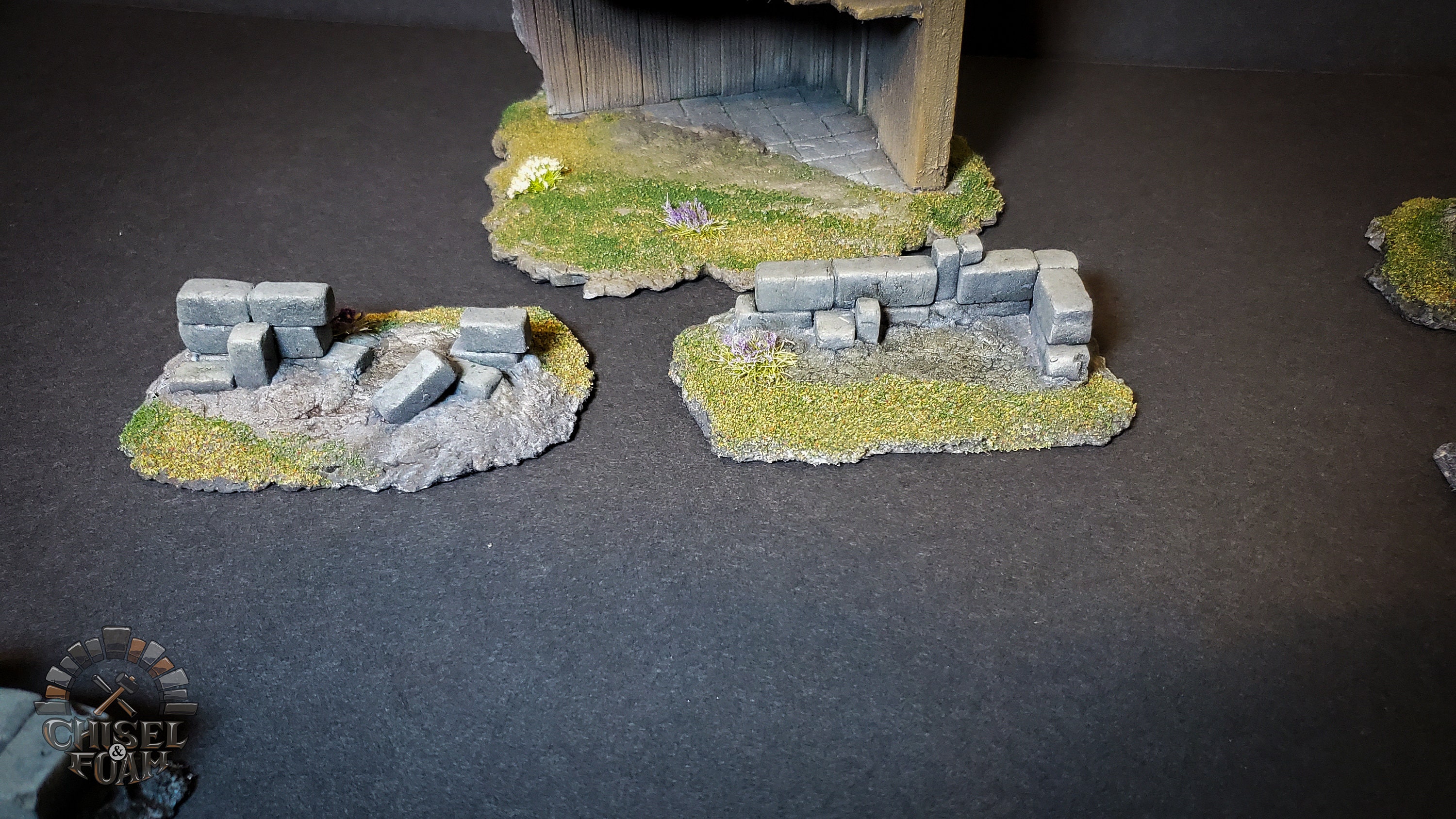 Ruined Village DND Foam Terrain 28mm 8pc Set Tabletop - Etsy