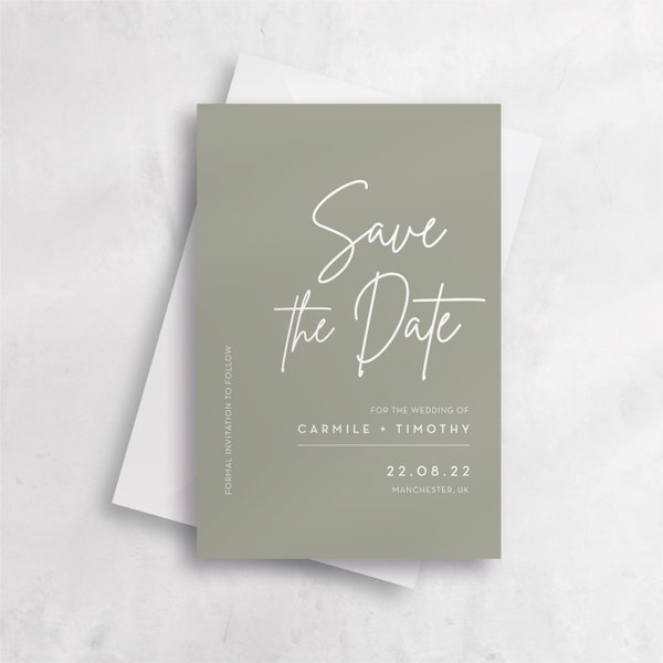 Rustic Wedding Save the Date - Etsy UK