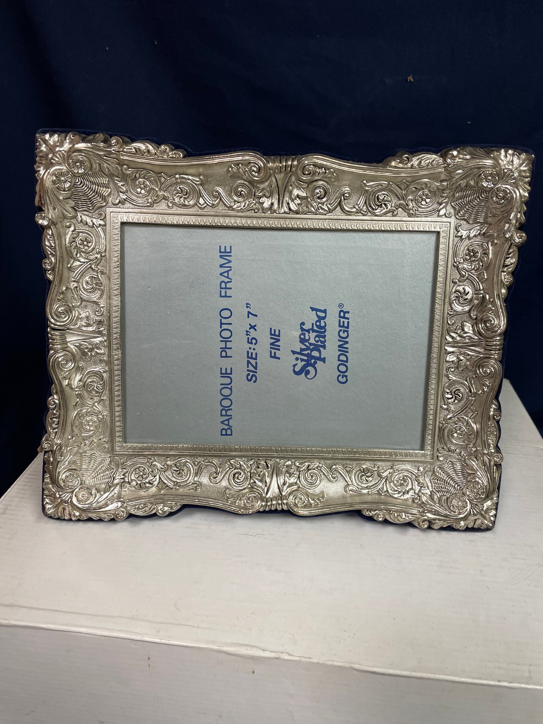 Vintage Baroque Silver Plated Frame - Etsy