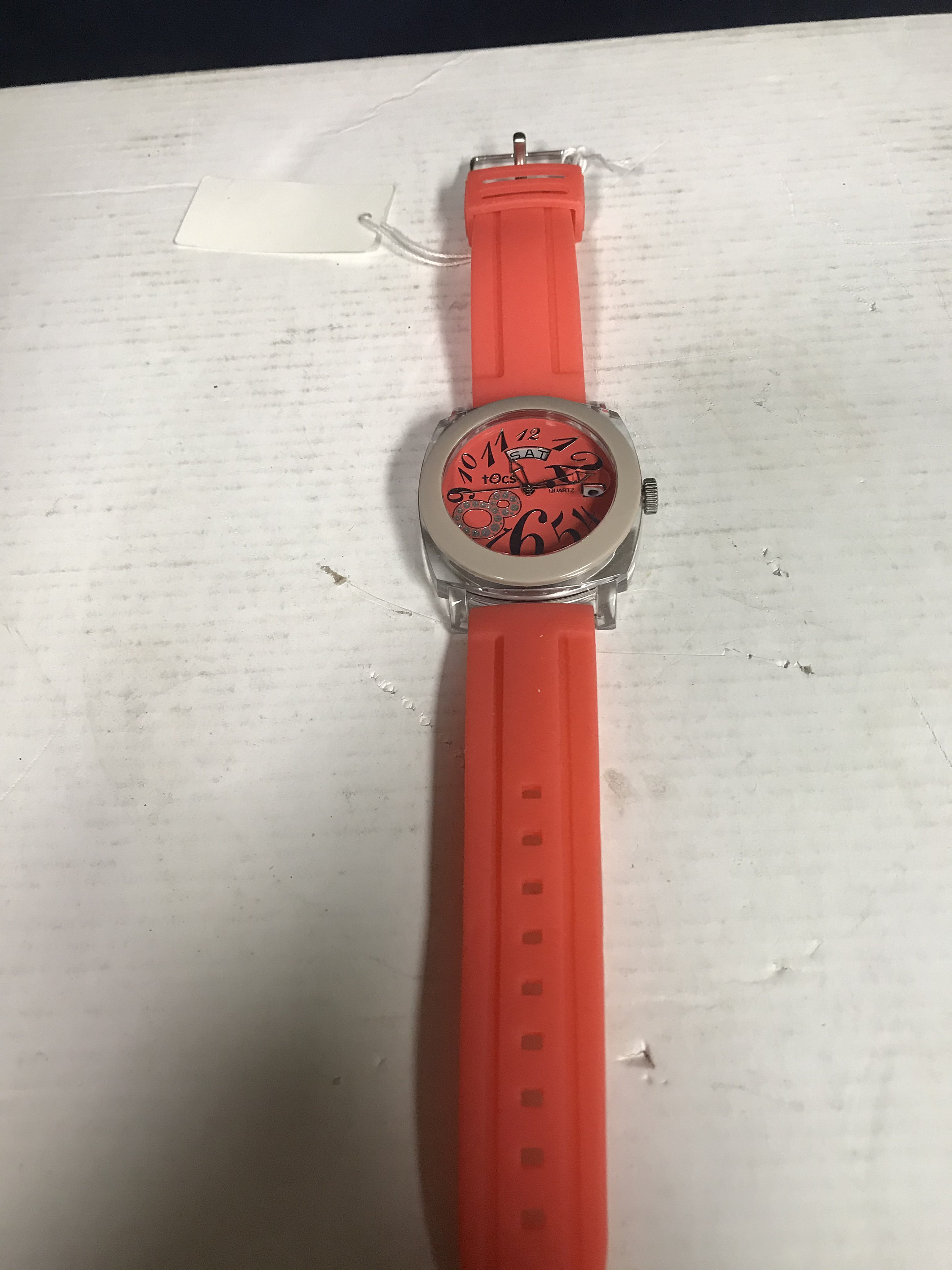 Vintage Red Tocs Watch With Silicone Band - Etsy