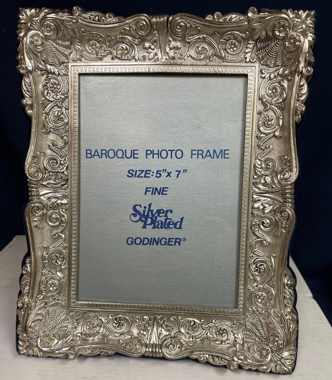 Vintage Baroque Silver Plated Frame - Etsy