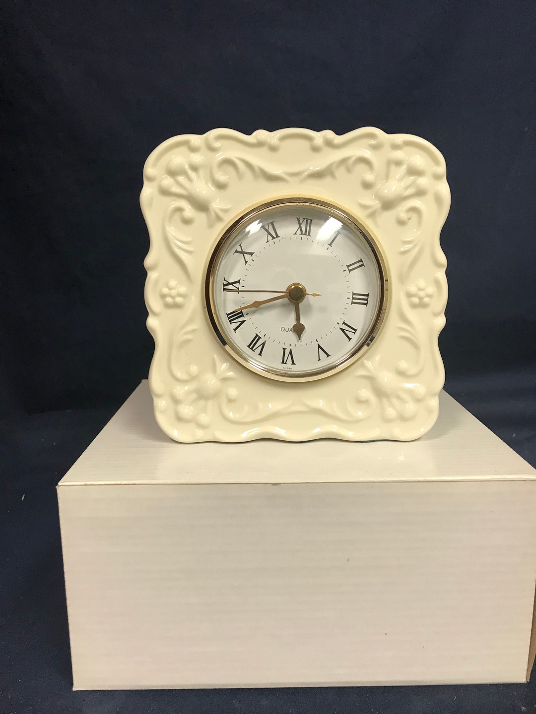 Vintage Porcelain Clock With Unique Design - Etsy