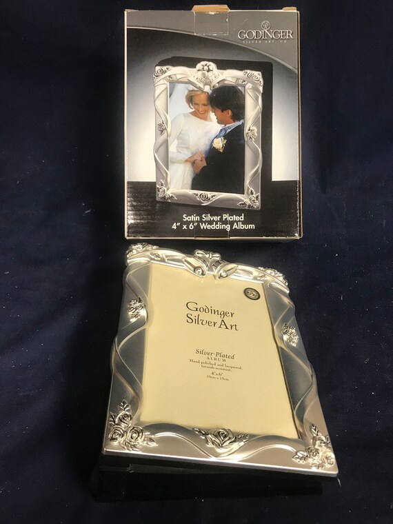Vintage Satin Silver Plated Wedding Album | Etsy