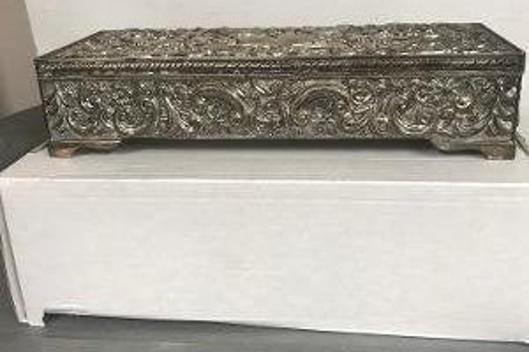 Vintage Baroque Jewelry Box - Etsy