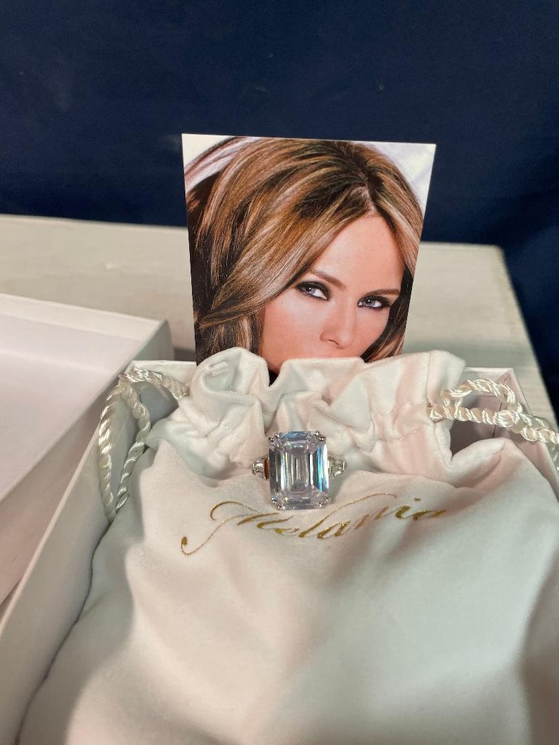 Melania Trump Engagement Ring With CZ - Etsy