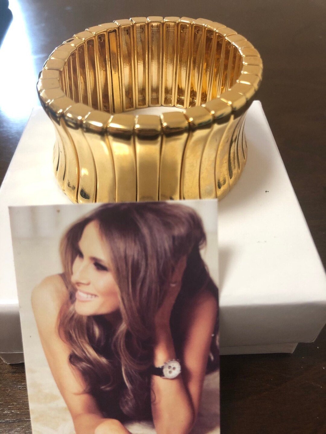 Melania Trump Gold Tone Cuff Bracelet - Etsy Canada
