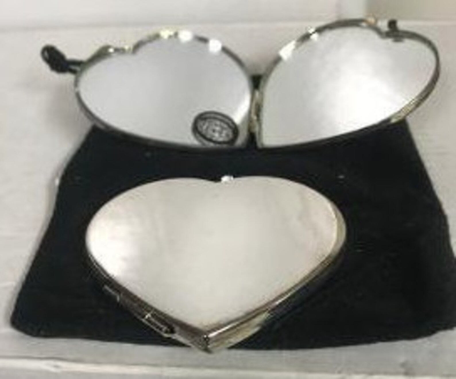 Vintage Compact Heart Shaped Mirror - Etsy
