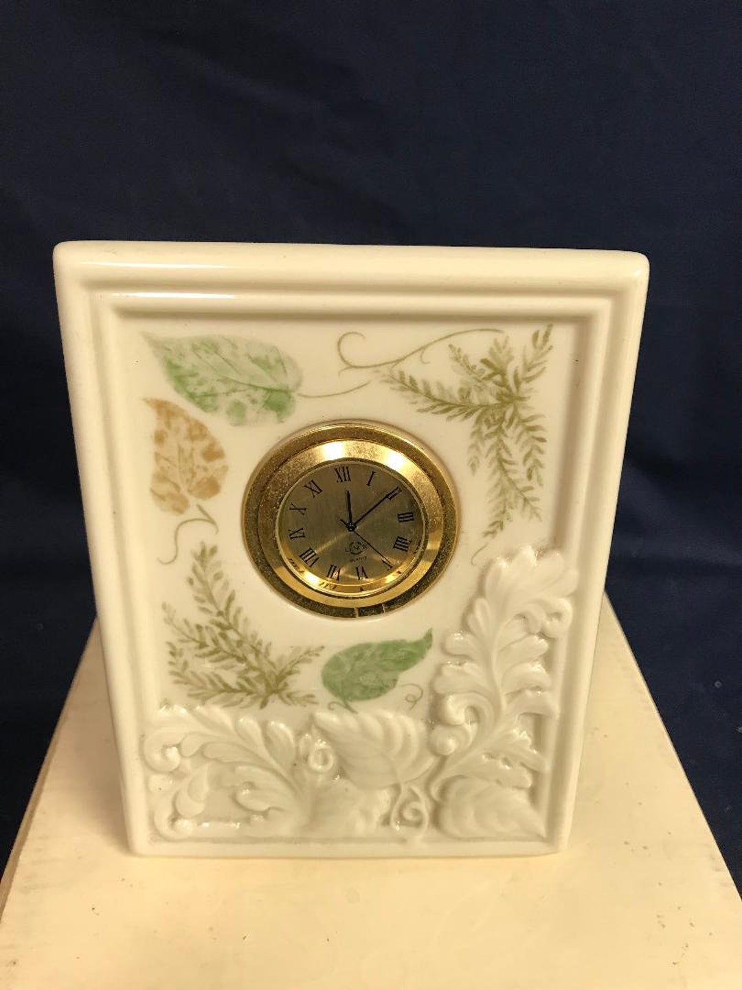 Vintage Lenox Desk Clock - Etsy