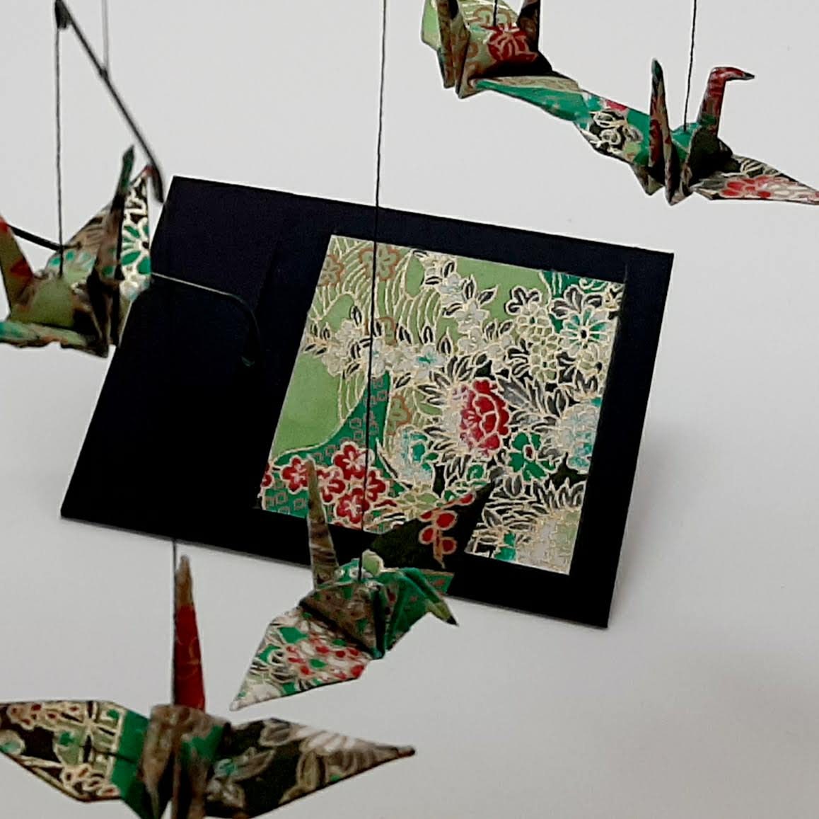 Desktop Origami Crane Mobile Green - Etsy