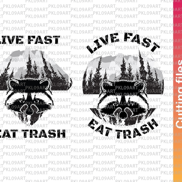 Eat Trash Svg - Etsy