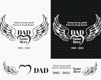 In Memory of Dad Svg - Etsy UK