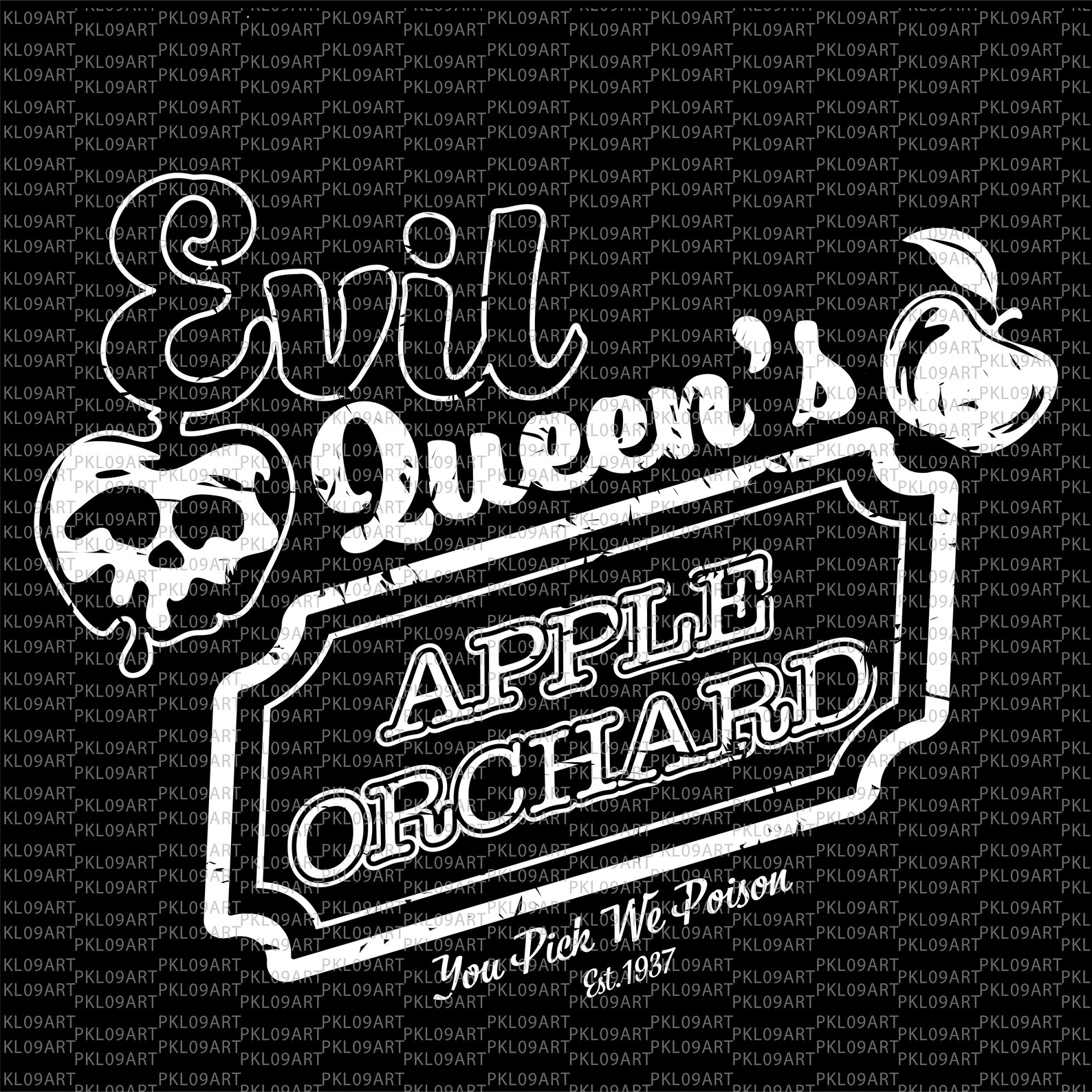 Evil Queens Apple Orchard Svg, Evil Queen Svg, Villain Svg, Digital ...