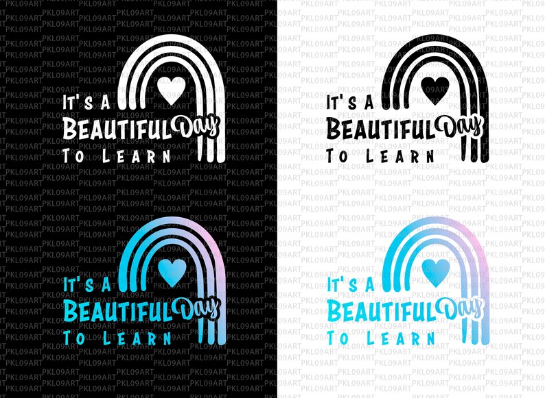 It's a Beautiful Day to Learn Svglearning Svgteacher Svg - Etsy