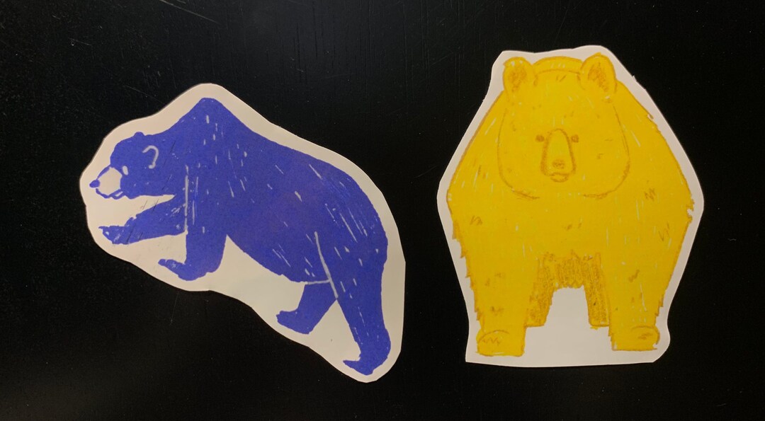 Bear Stickers - Etsy