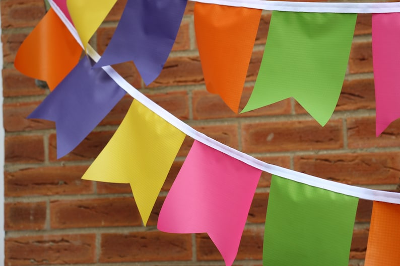 Outdoor Bunting Ripstop Waterproof Multi-coloured Bunting - Etsy UK