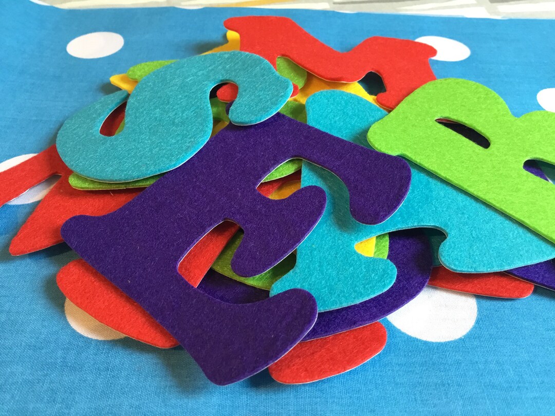 Felt Iron on Letters: No Sew Capital Letter Appliques - Etsy UK