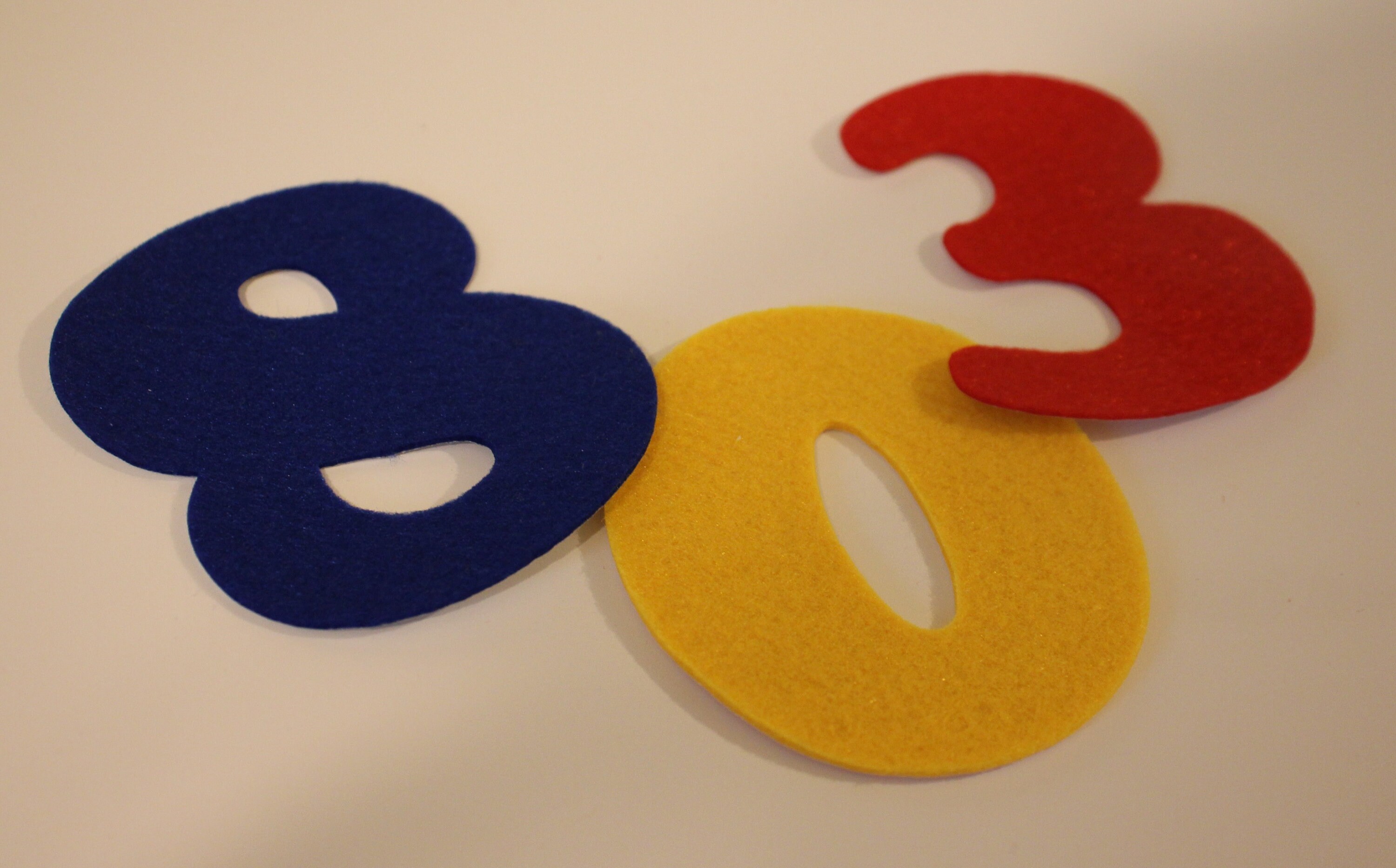 Felt Numbers Iron on Numbers No Sew Numbers - Etsy