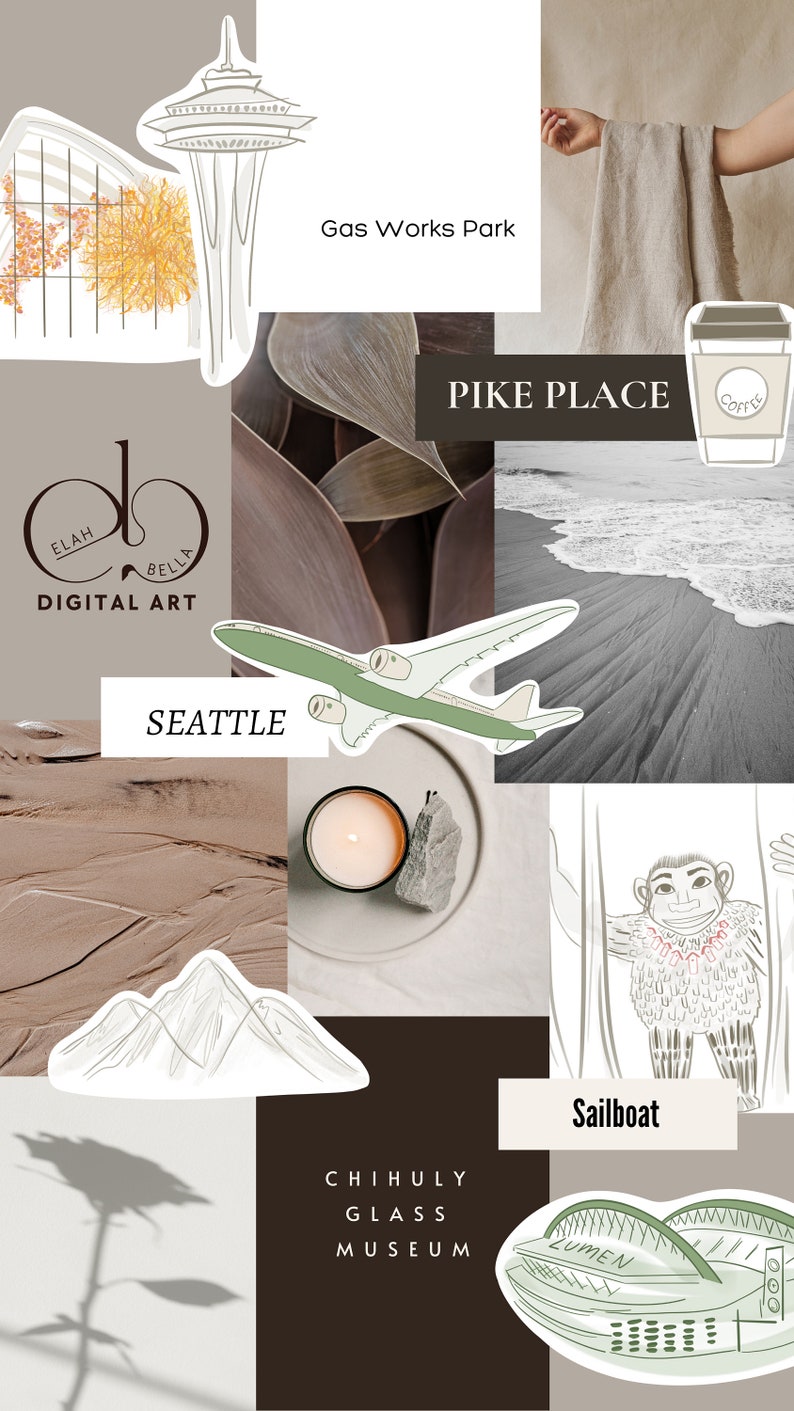 Seattle Sports Teams / Landmarks | Basic Seattle Stickers | Seattle ...